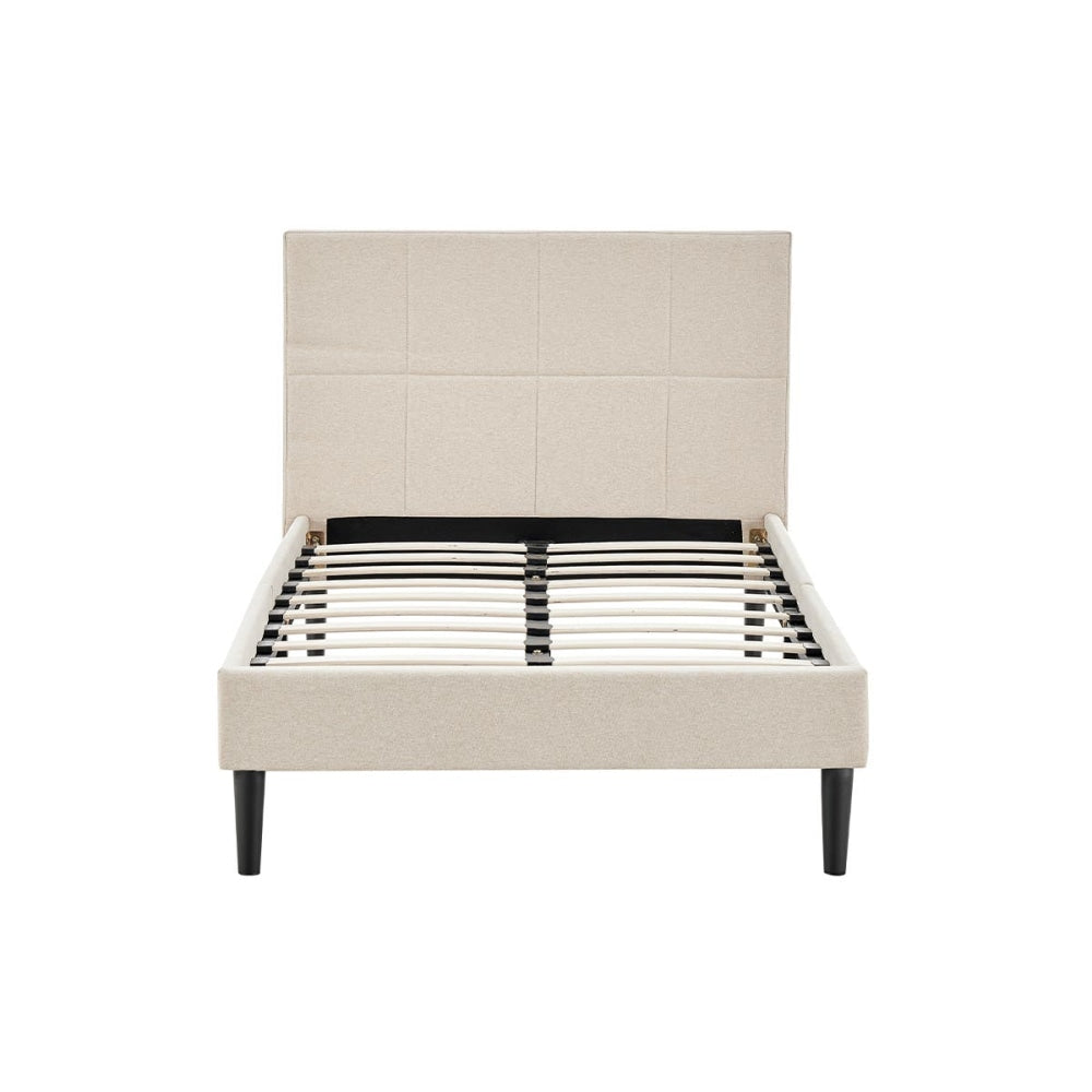 Momentous Living - Theodore Bed Frame - Beige Single Bed Frame Bed Frames