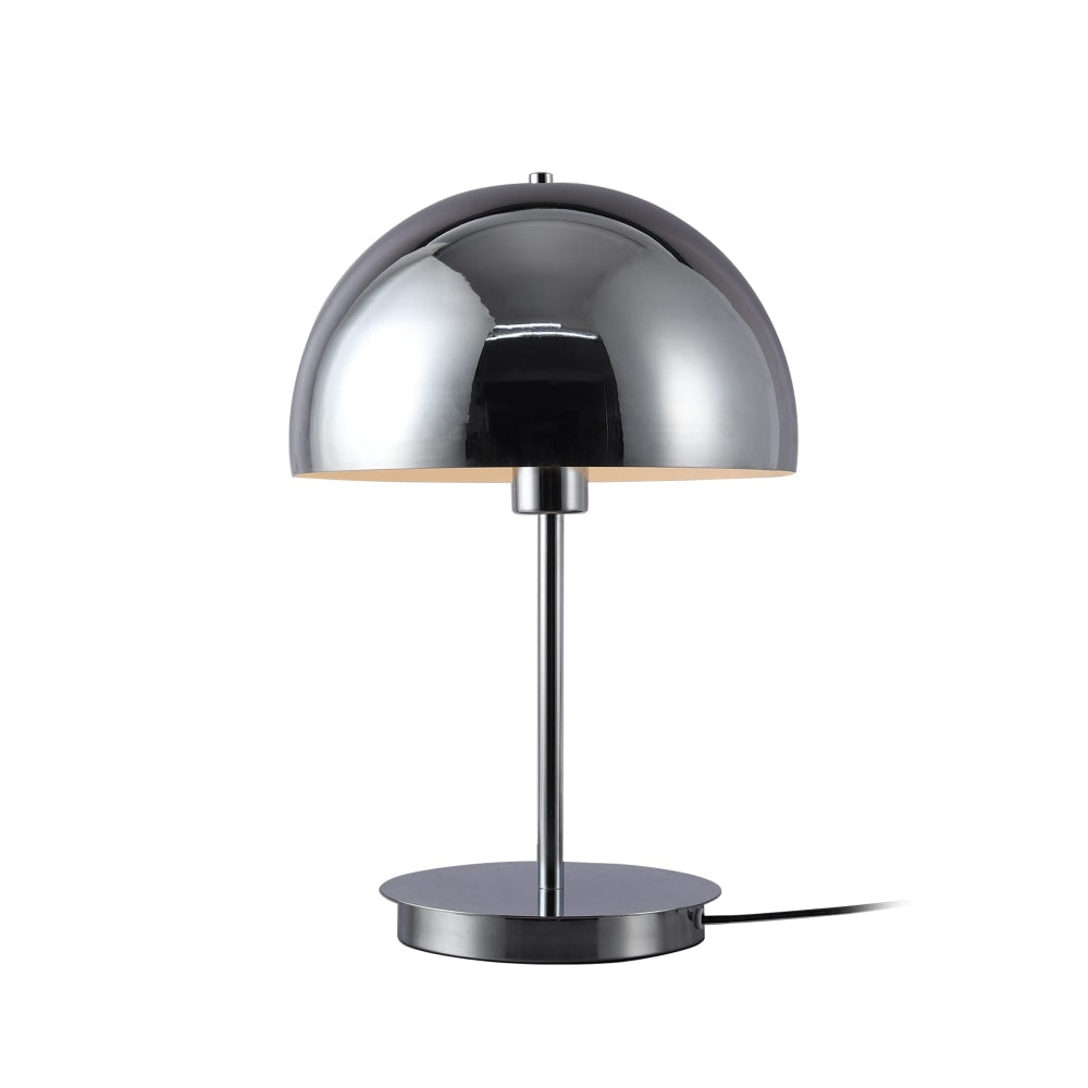 Momentous Living - Toro Modern Semi Orb Metal Table Lamp Light Chrome ...